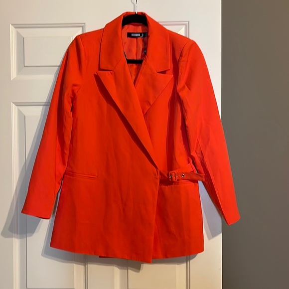 Missguided | Jackets & Coats | Misguided Orange Blazer New With Tags ...